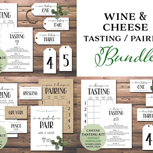WINE TASTING Printable PDF Download - Etsy