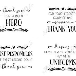 Thank You for Service Cards. Instant Download Printable. Appreciation ...