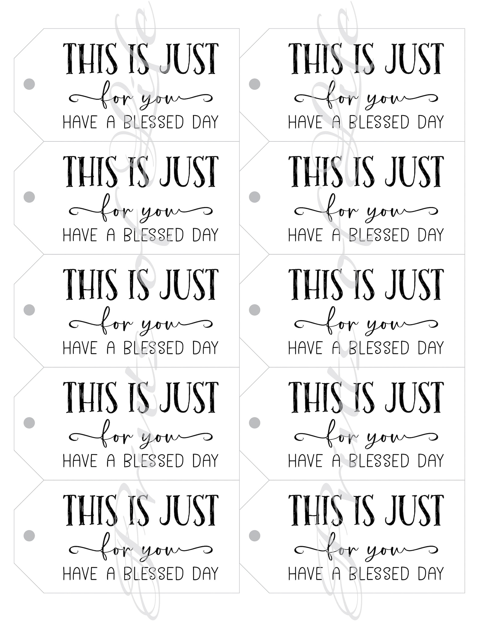 Acts of Kindness Gift Tags. Instant Download Printable. Rustic Labels ...