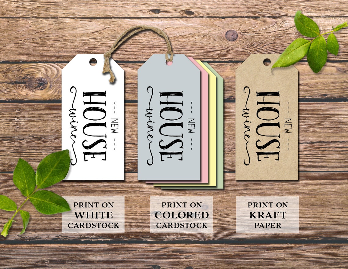 Happy New Home Tags & Card. Housewarming Gift Basket Idea. - Etsy