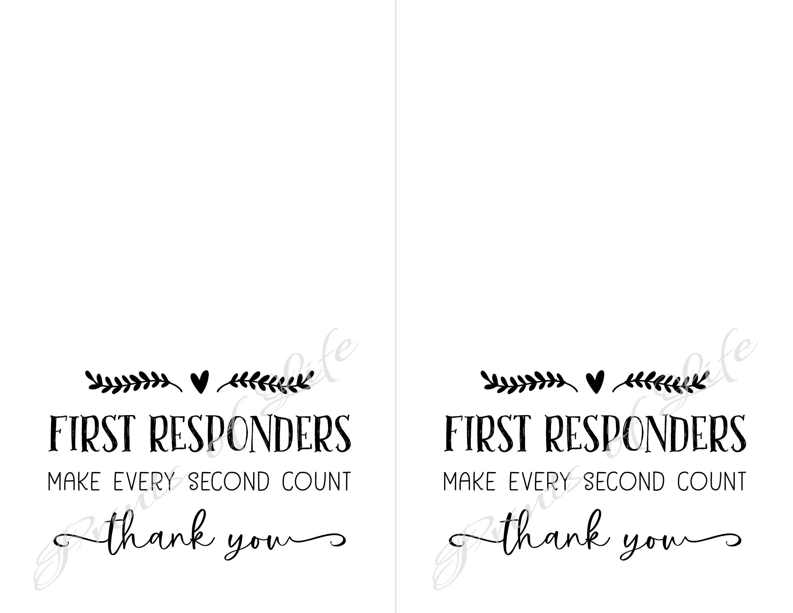 Thank You for Service Cards. Instant Download Printable. - Etsy