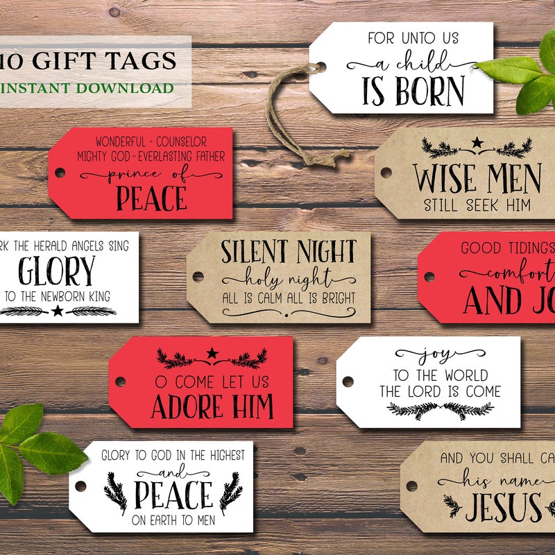 Bible Verse Tags - Etsy
