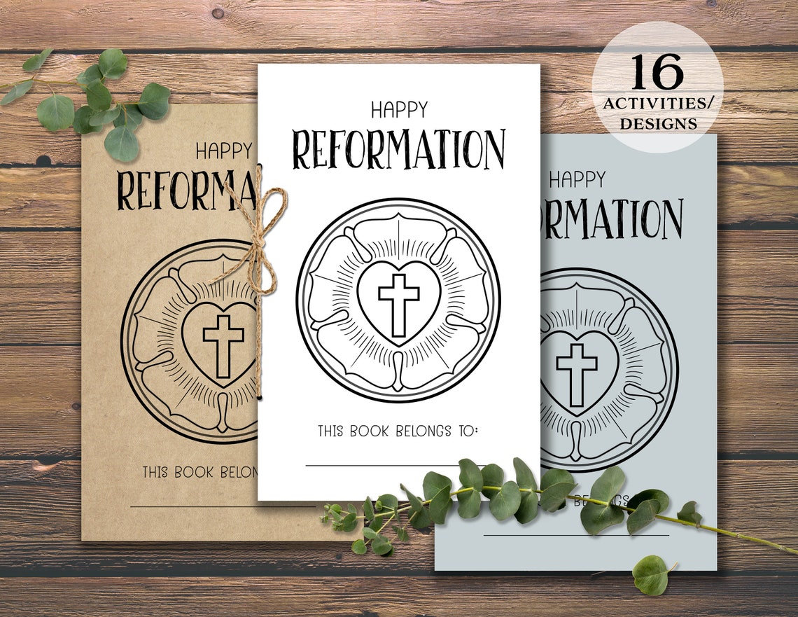 Kid's Reformation Activity Book. Instant Download Printable. Children's ...