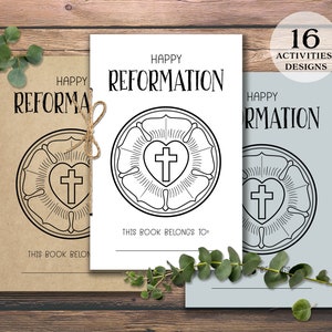 Kid's Reformation Activity Book. Instant Download Printable. Children's ...