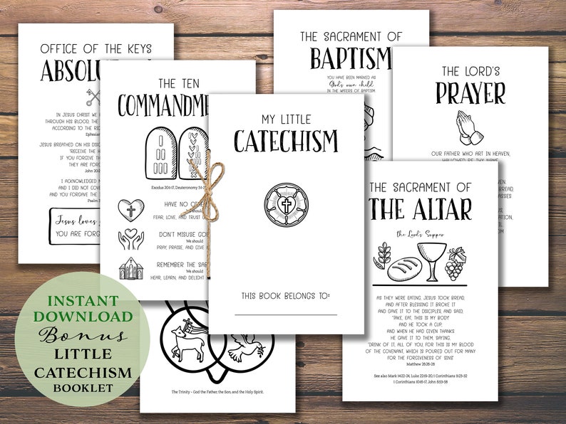 Kid's Reformation Activity Book. Instant Download Printable. Children's ...