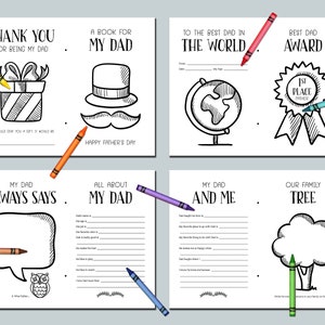 A Book for My Dad. Instant Download Printable. Father's Day Activity ...