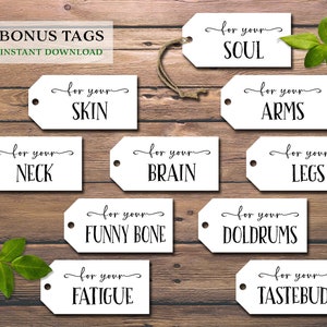 Get Well Soon Card & Tags. Instant Download Printable. Care Package ...