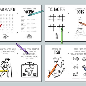 Kid's Travel Activity Book. Coloring Book. Instant Download Printable ...