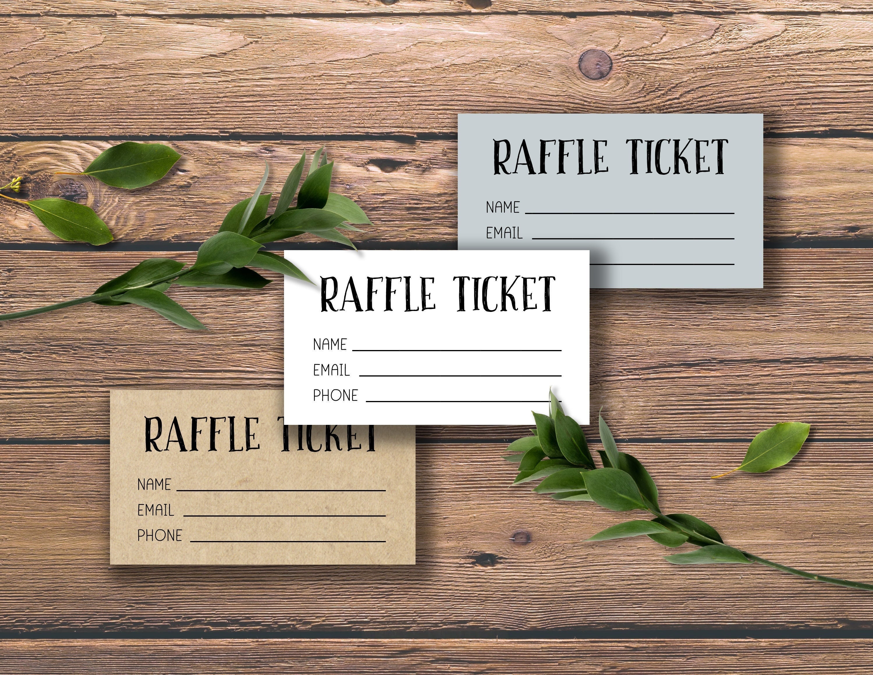 Raffle Tickets. Instant Download Printable. Ticket and Sign - Etsy