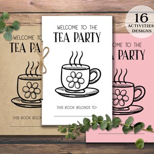 Kid's Tea Party Activity Book. Instant Download Printable. Children's ...