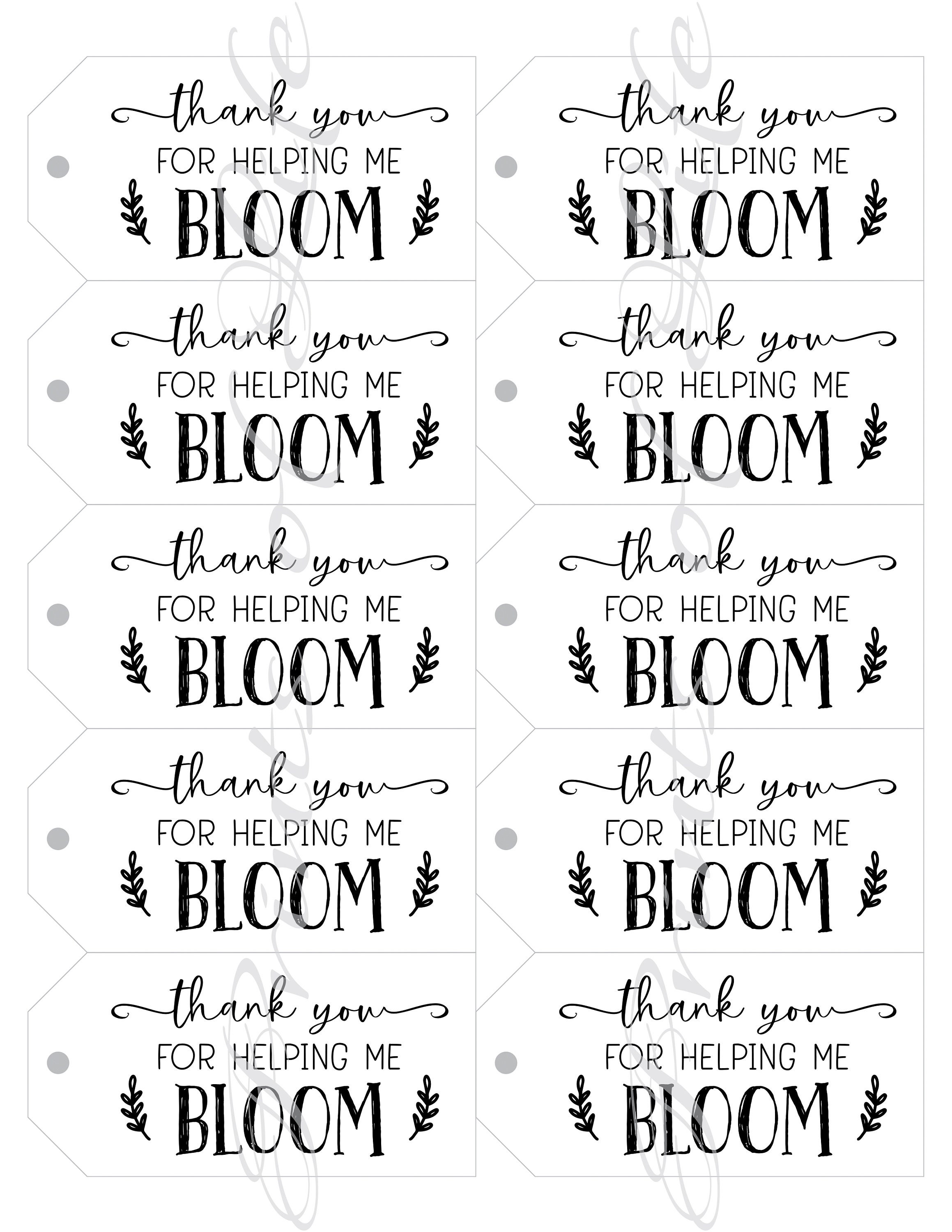 Thank You Gift Tags. Instant Download Printable. Rustic - Etsy