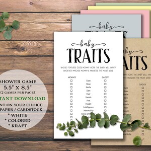 Baby Shower Game Bundle 1. Instant Download Printable. Simple Baby ...