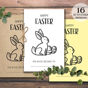 Kid's Easter Activity Book. Coloring Book. Instant Download Printable ...