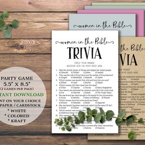 Women of Faith Games Bundle. Instant Download Printable. Christian ...