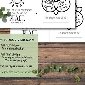 Christian Kid's Activity Book. Instant Download Printable. Bible Verse ...