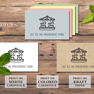 Kids Activity Cards. Instant Download Printable. Children's Activities ...