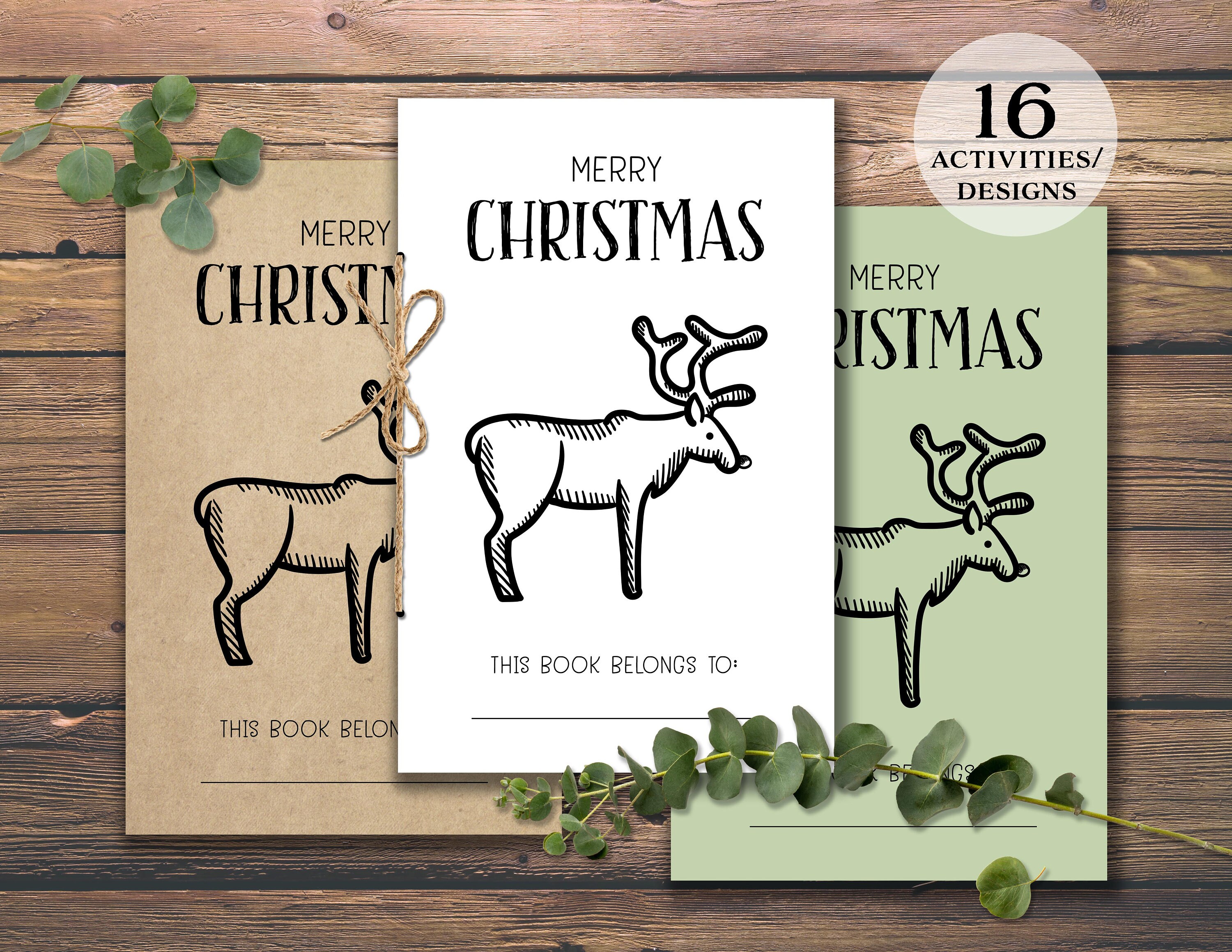Kid's Christmas Activity Book. Coloring Book. Instant - Etsy
