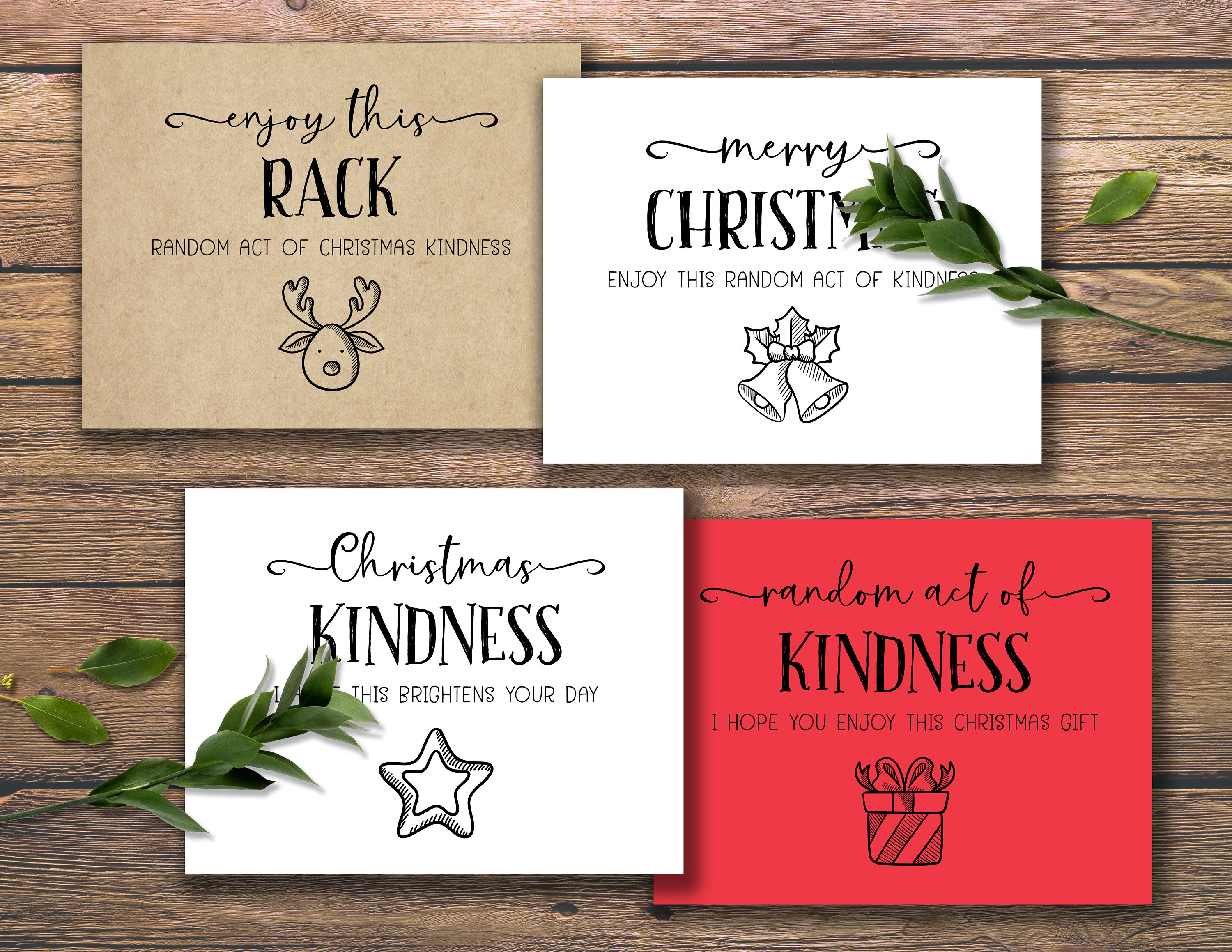 Random Acts Of Christmas Kindness Cards