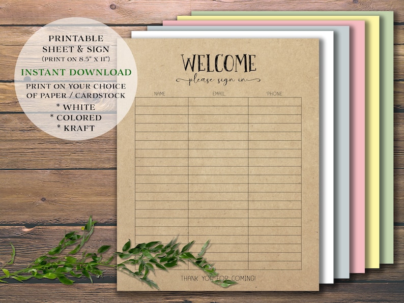 Welcome. Please Sign In. Instant Download Printable. Contact | Etsy