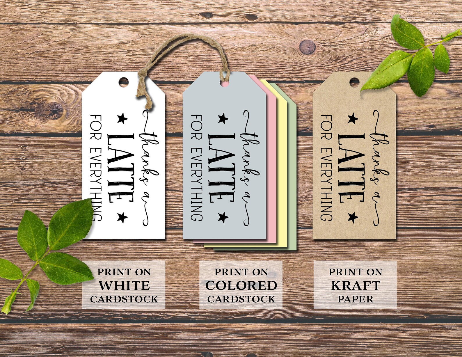 Gift Tags to Attach to Gift Cards. Instant Download Printable. - Etsy