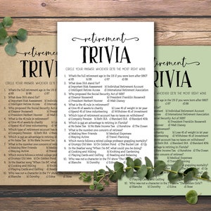 Retirement Games Bundle. Instant Download Printable. Advice, Wishes ...