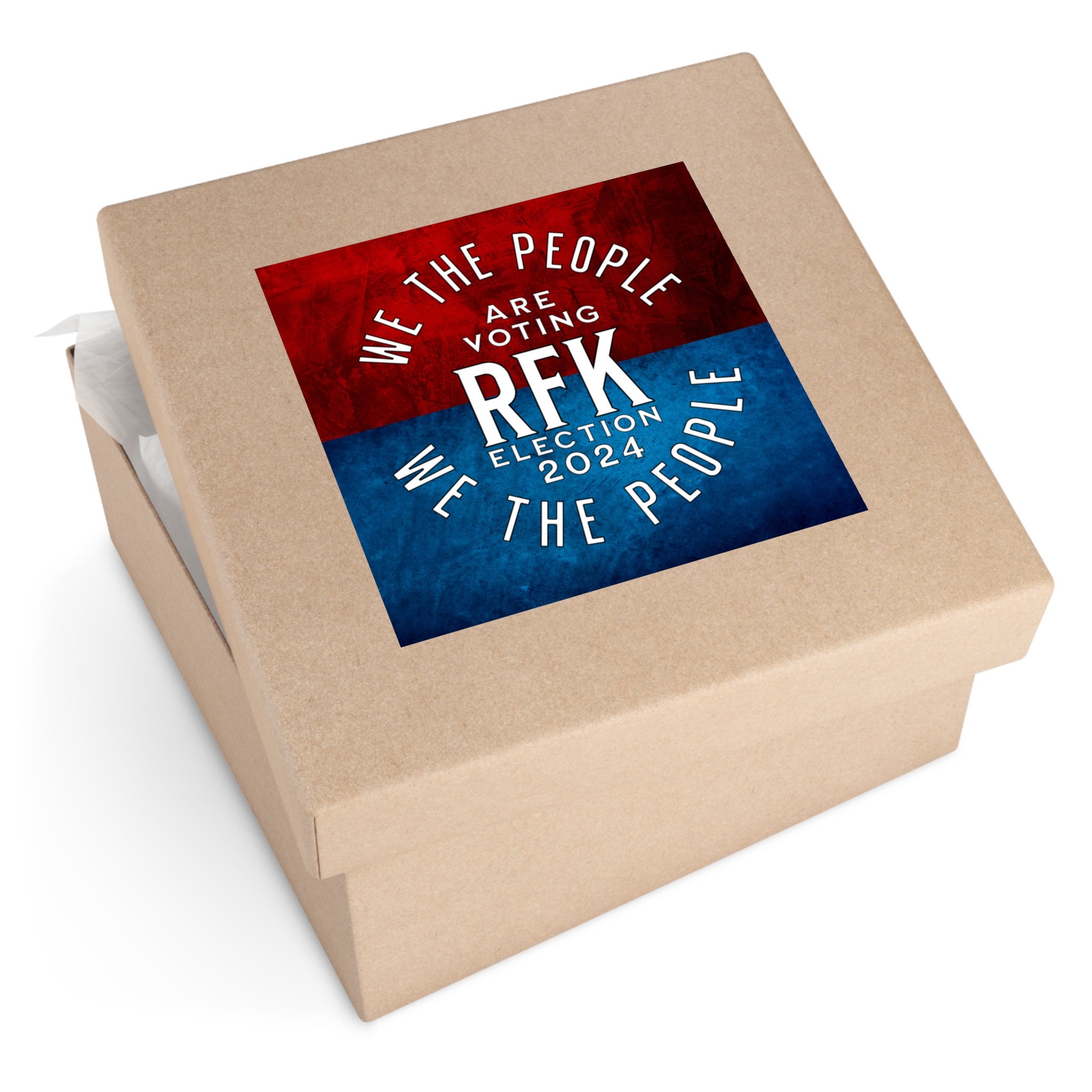 RFK Jr We the People Indooroutdoor Square Stickers, Vote Kennedy ...