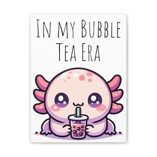 Axolotl Drinking Boba - Etsy