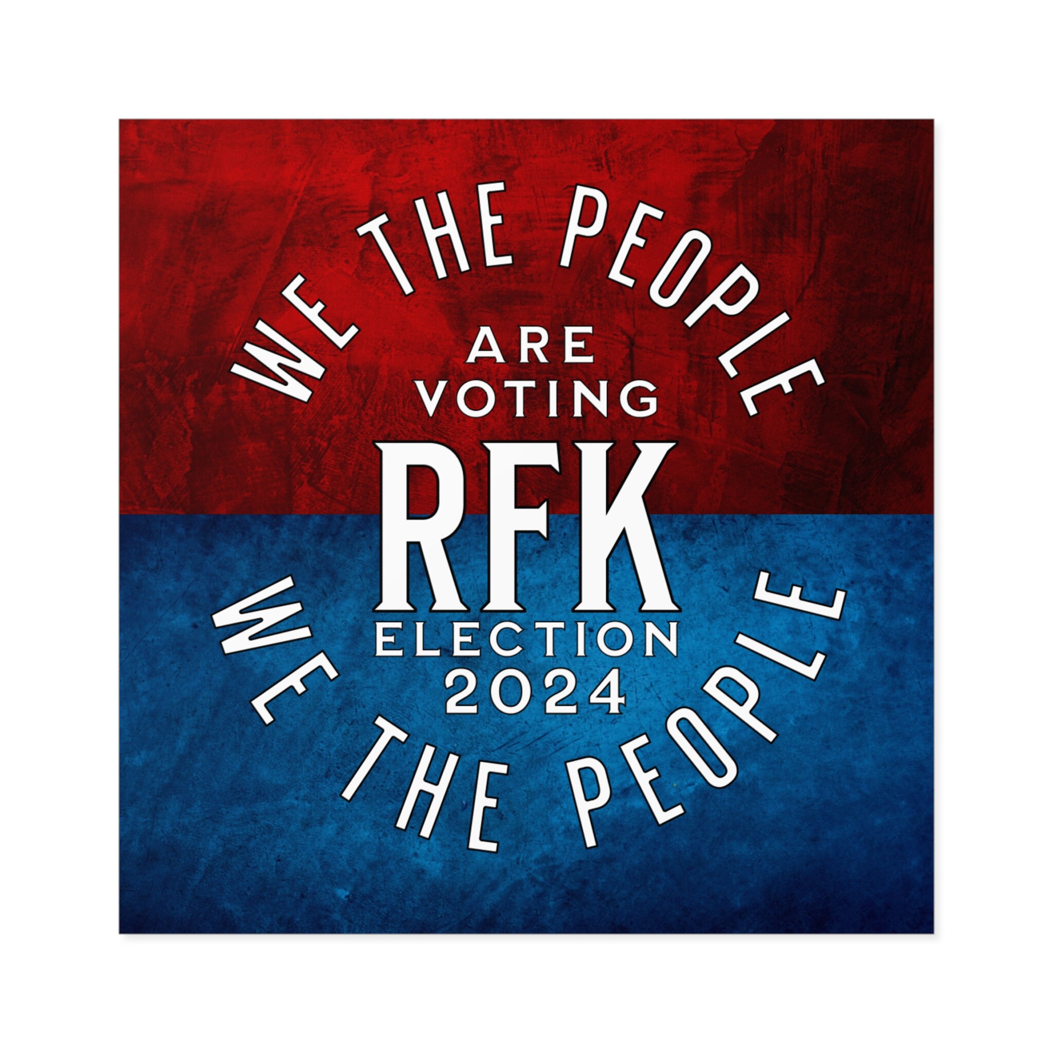RFK Jr We the People Indooroutdoor Square Stickers, Vote Kennedy ...
