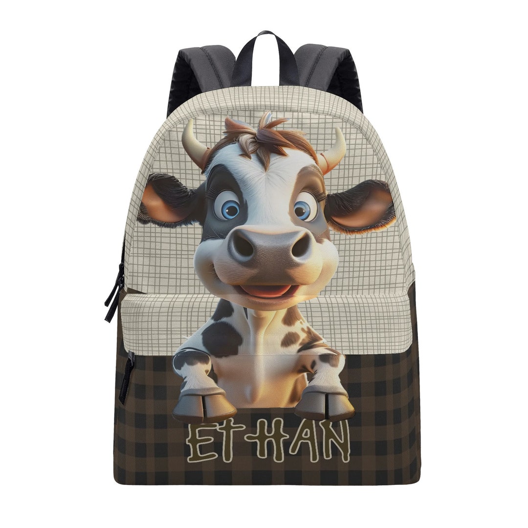 Custom Cute Happy Cow Kids Backpack / Baby Nappy Bag - Etsy