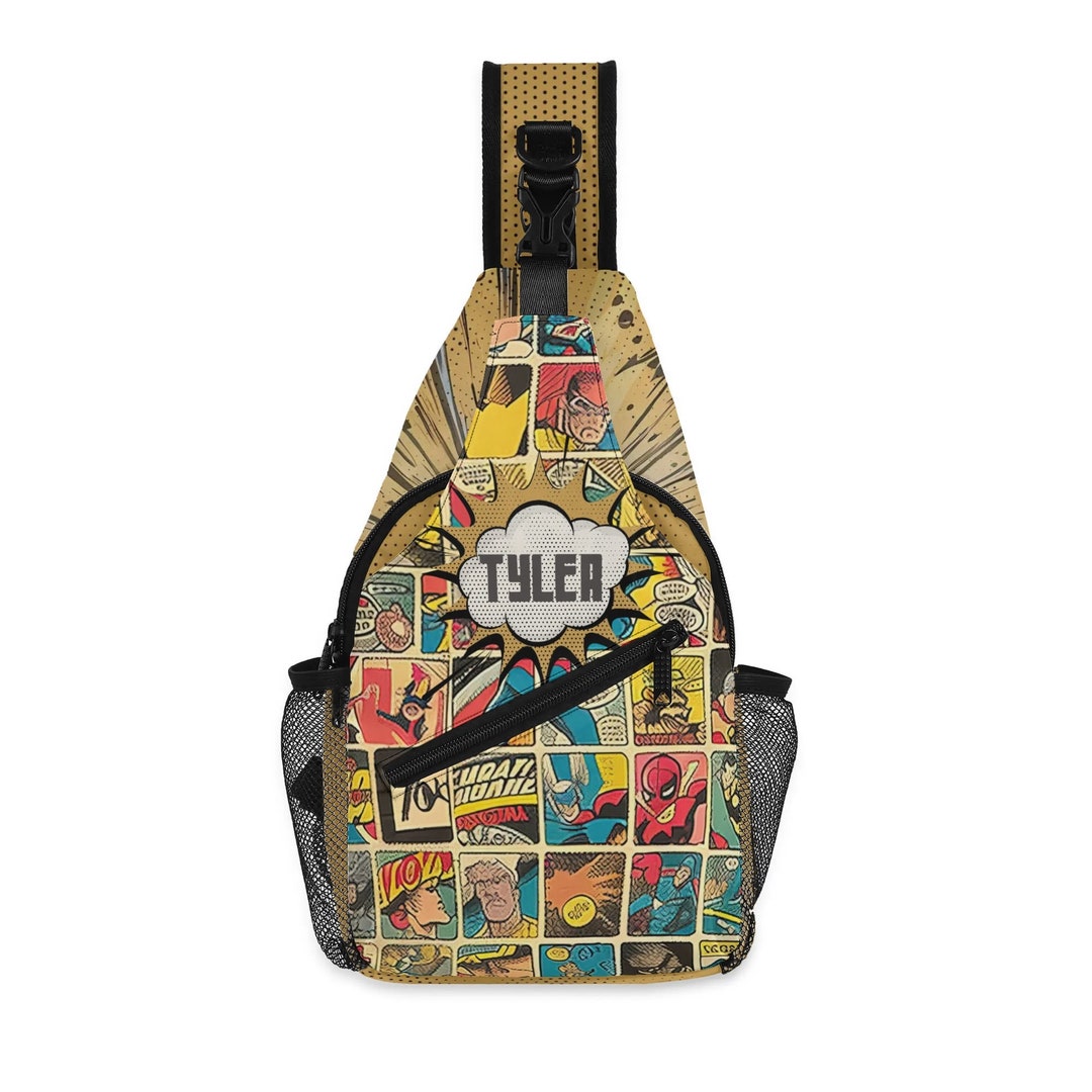 Custom Vintage Comic Book Chest Crossbody Bag With Adjustable Strap - Etsy