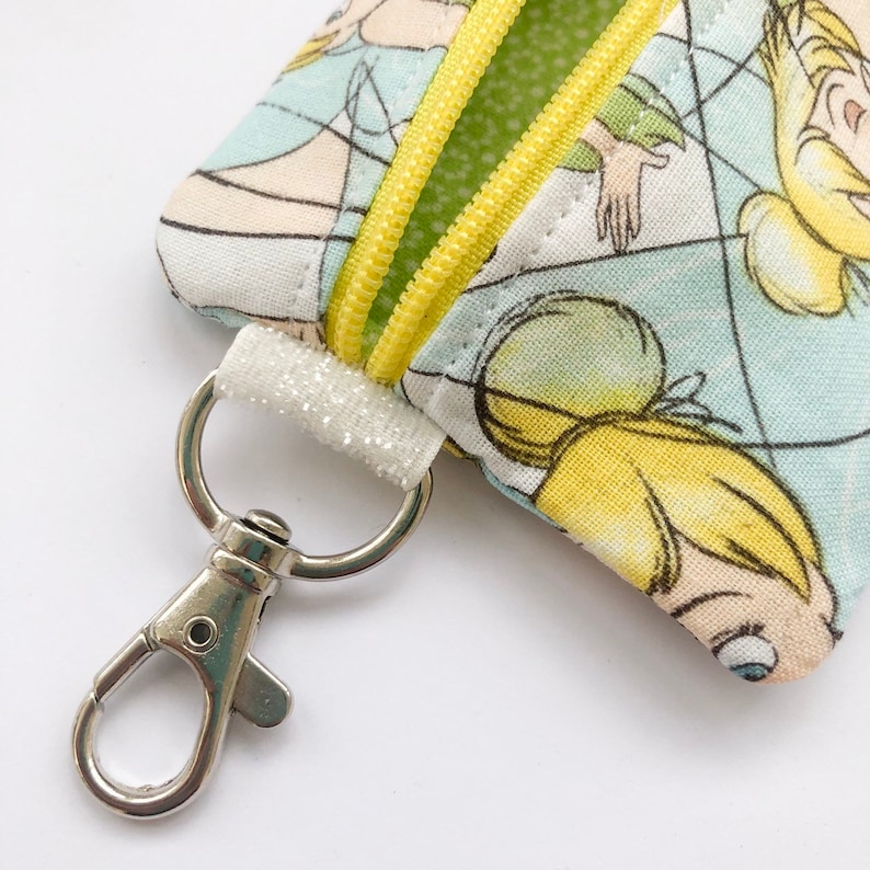 Tinkerbell Zip Pouch - Disney Coin Purse - Period Kit - Fairy Card ...
