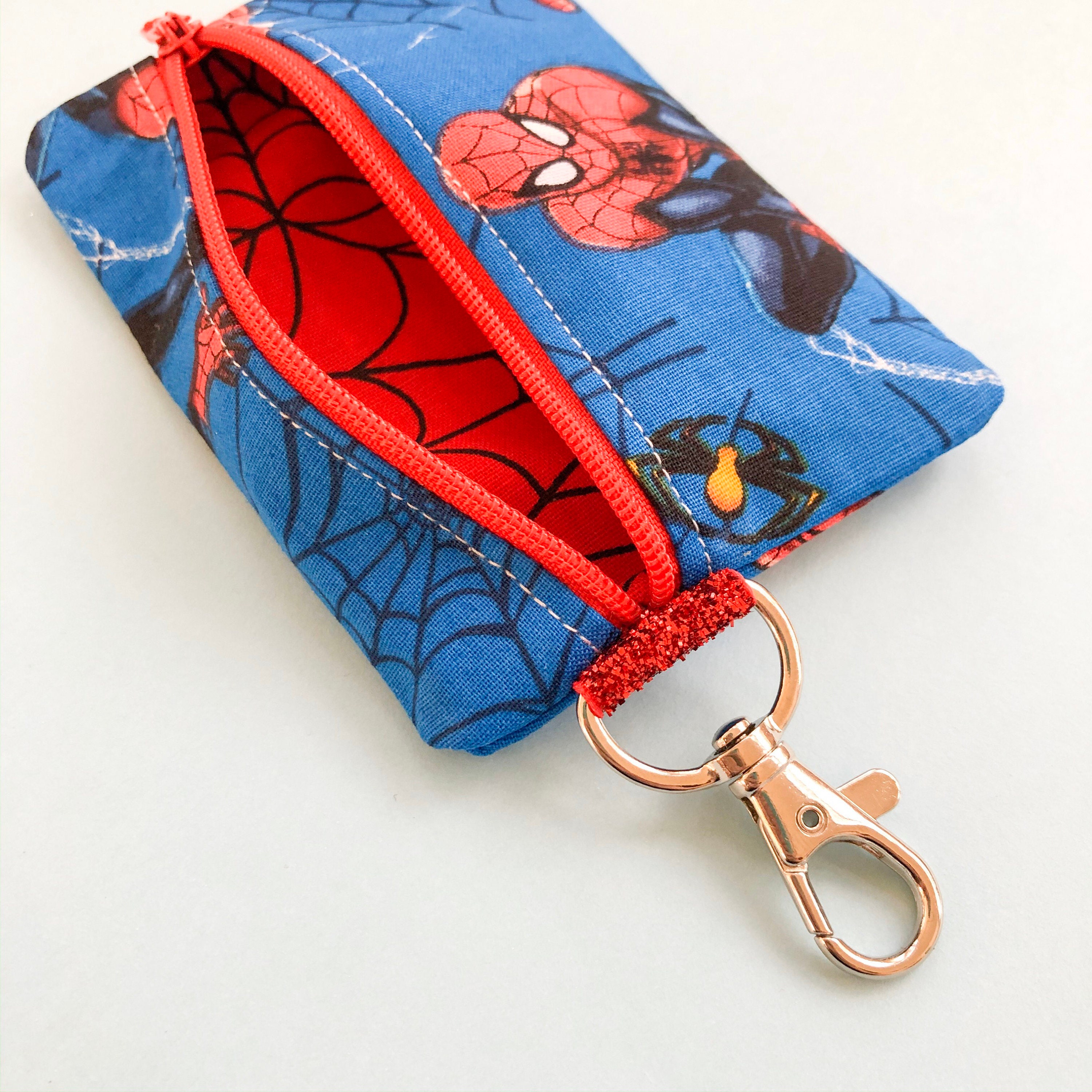Spider-man Zipper Pouch - Marvel Comics Coin Purse - Period Kit - Card ...