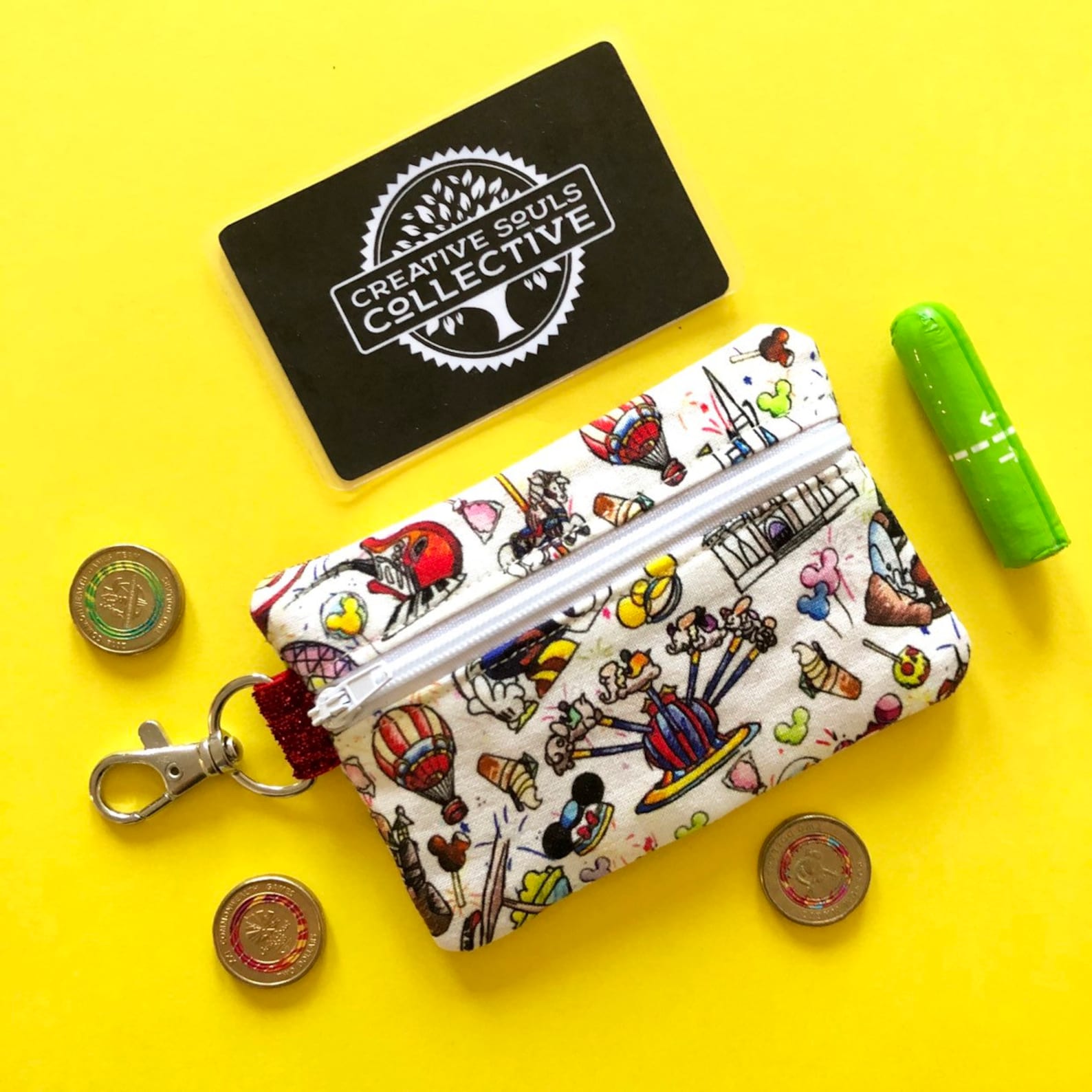 Disney Parks Pouch - Mickey Mouse Coin Purse - Period Kit - Card Holder ...
