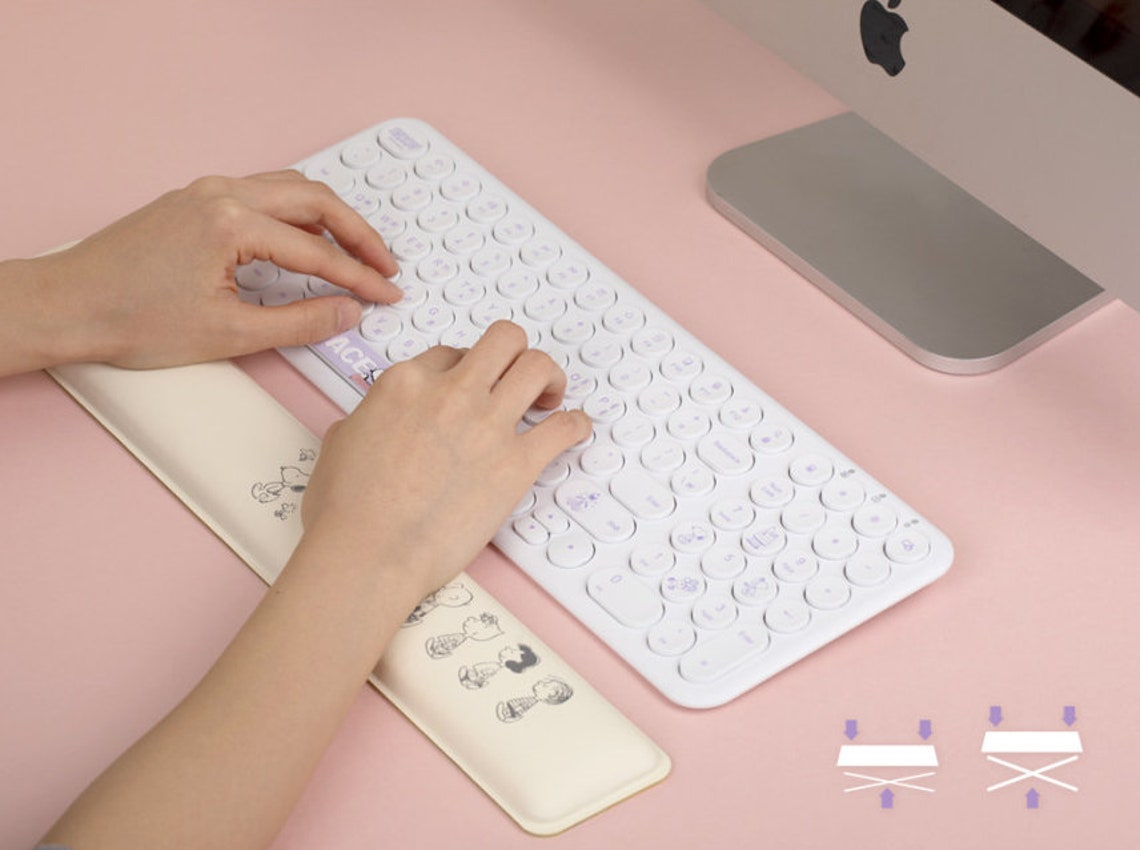 Snoopy Peanuts Official Wireless Low Noise keyboard | Etsy