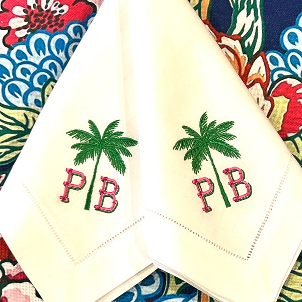 Palm Tree Napkin - Etsy