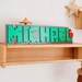 Personalized Wooden Letters in Minecraft Style, Wall Name Sign ...