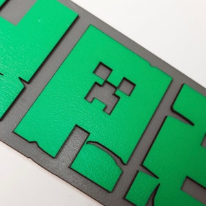 Personalized Wooden Letters in Minecraft Style, Wall Name Sign ...