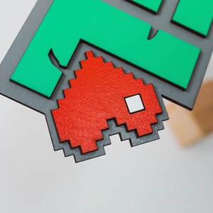 Personalized Wooden Letters in Minecraft Style, Wall Name Sign ...