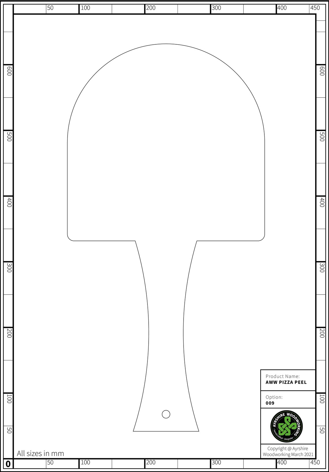Downloadable Pizza Peel / Paddle Outlines - Pack of 10 Drawings - Etsy