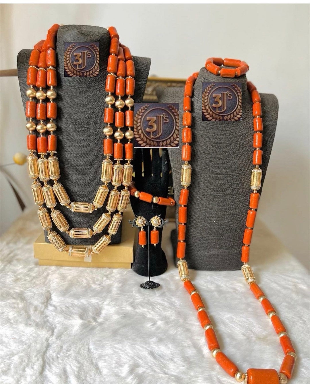 Benin Coral Bead| Bride Bead| Jewelry Set| Wedding Bead| Africa Nigeria ...