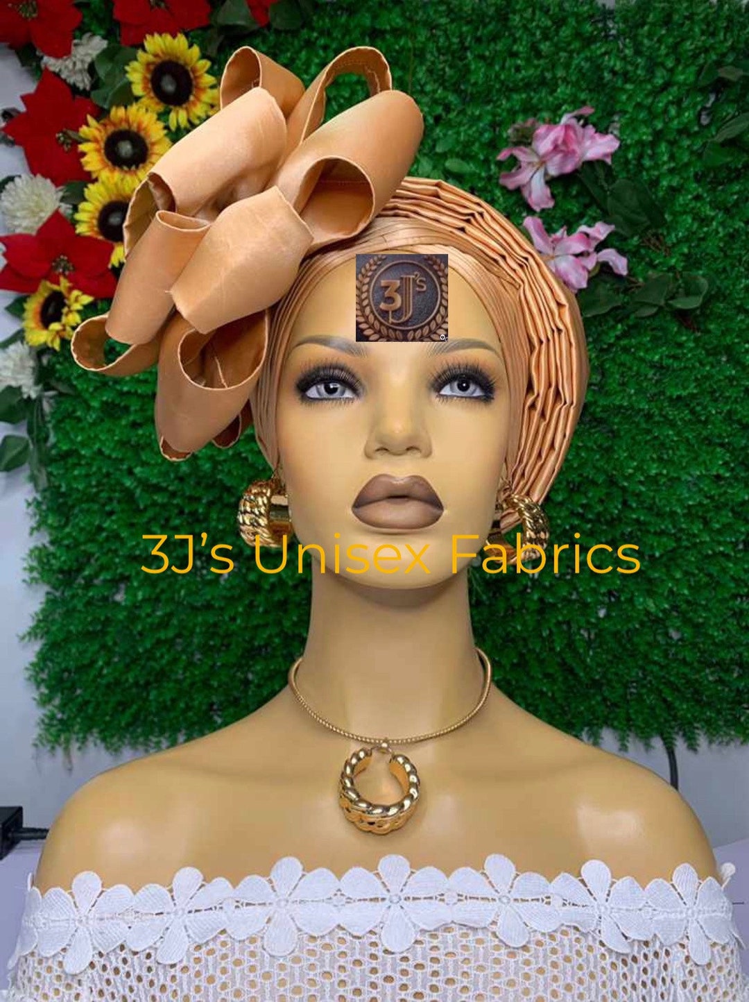 Nigeria Turban Headwrap , Ready to Wear Turns| Tulle Turban| Prettied ...