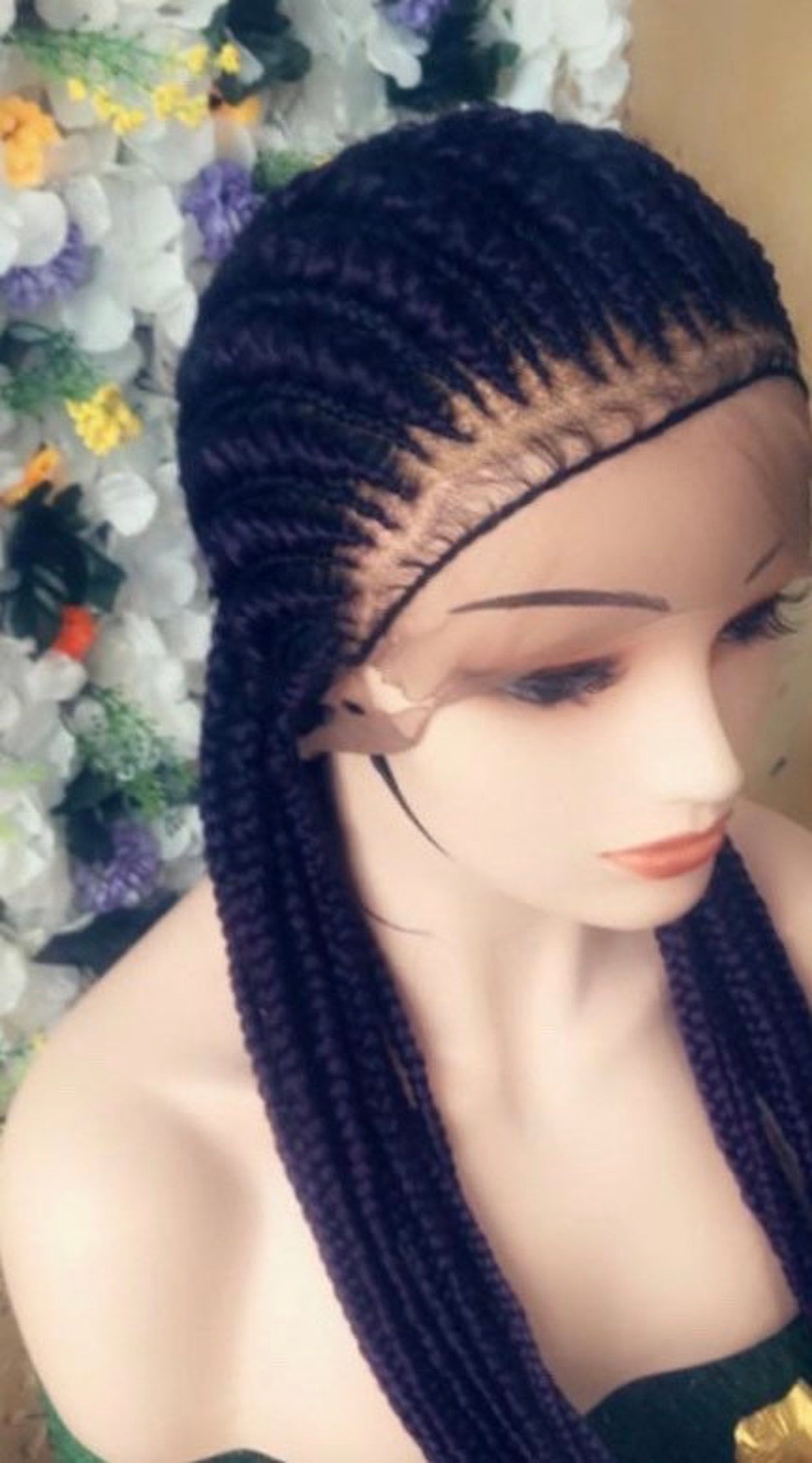 Braided Cornrow| African Braided Cornrow|all Back Cornrow - Etsy