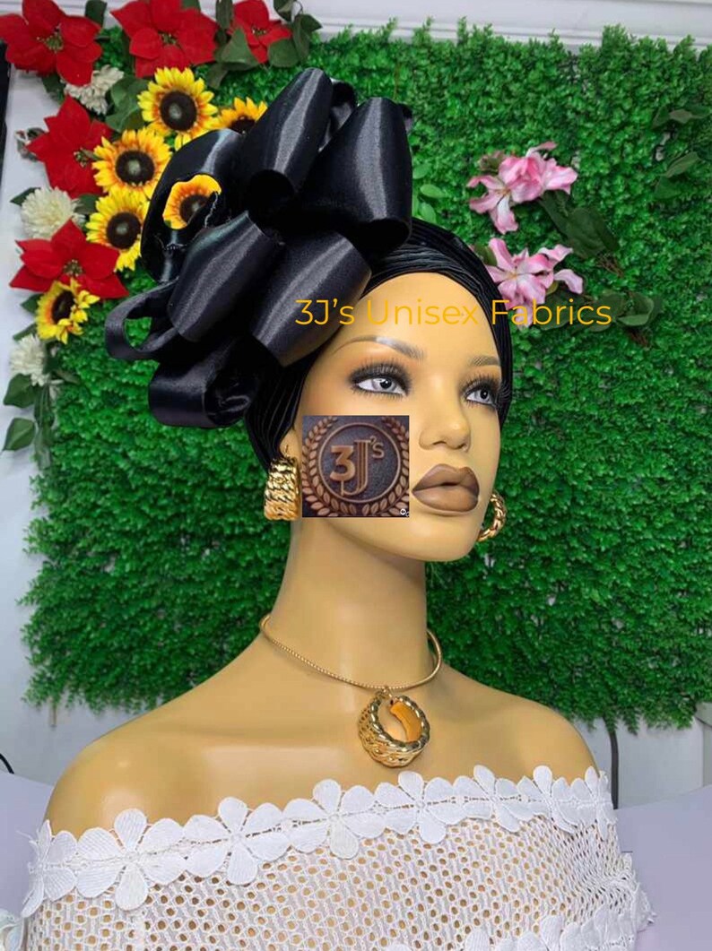 Nigeria Turban Headwrap , Ready to Wear Turns| Tulle Turban| Prettied ...