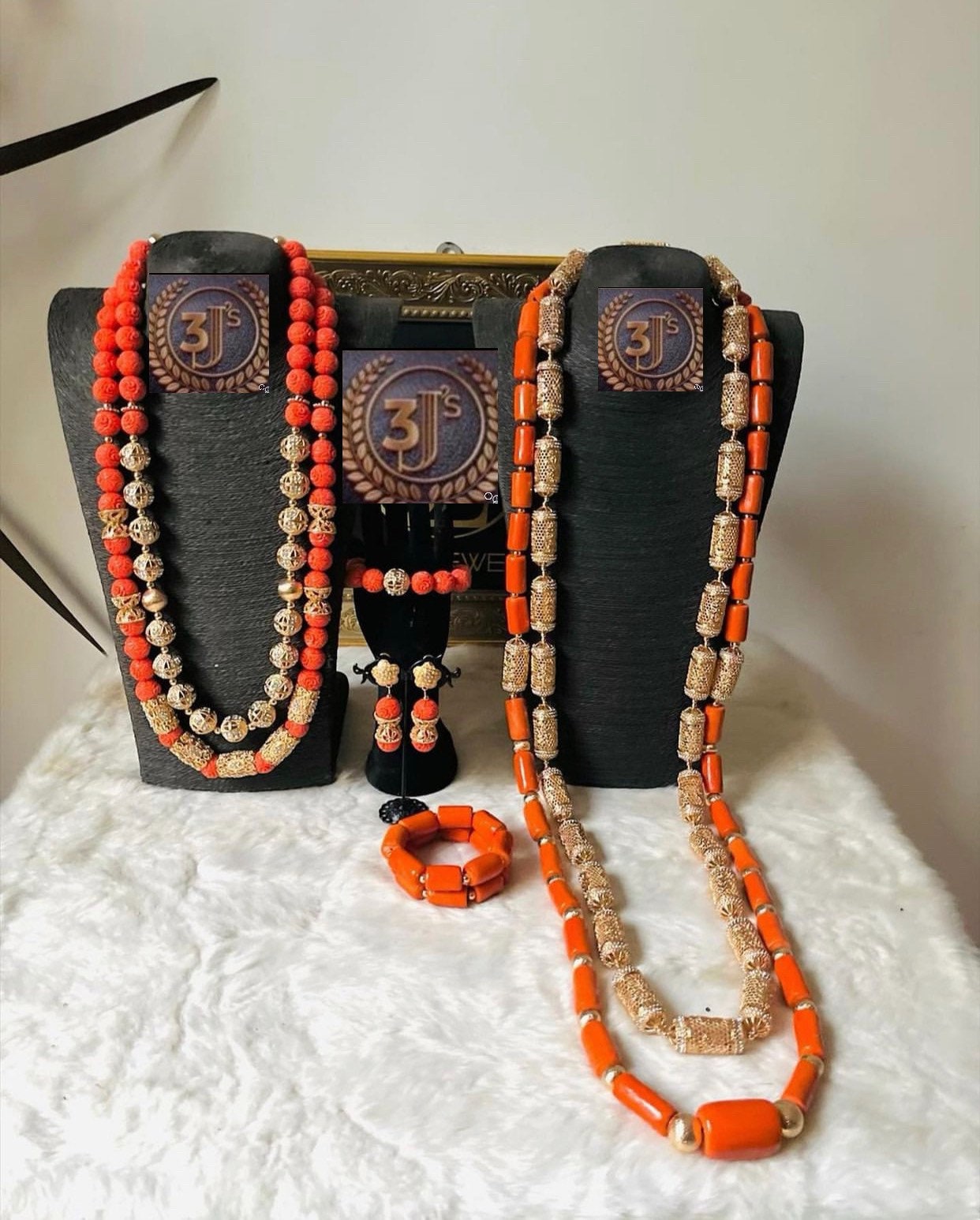 Benin Coral Bead| Bride Bead| Jewelry Set| Wedding Bead| Africa Nigeria ...