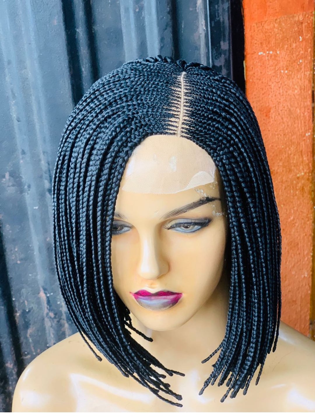 Braided Wig| Braided Closure Wig| Braided Lace Wig | Fully Hand Braided ...