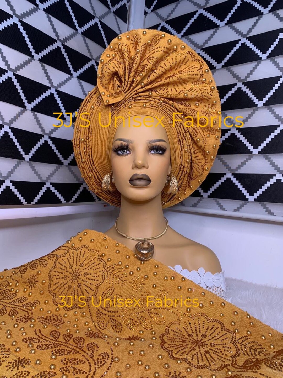Aso Oke Gele , Ipele and Fila/ Detailed Aso Oke Gele and Ipele/ Nigeria ...