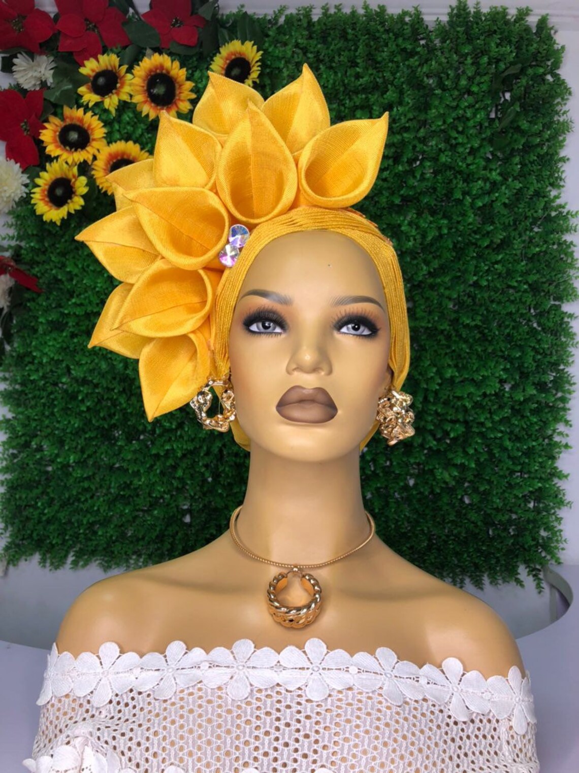 Aso Oke Autogele Ready to Wear Gele Aso Oke Turban - Etsy