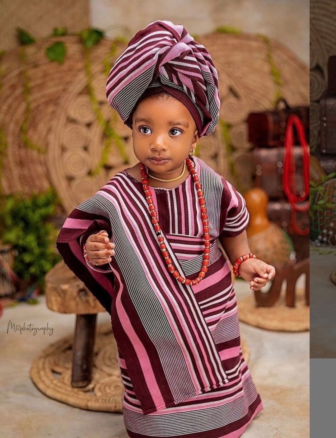 African Traditional Children Aso Oke| Aso Oke for Children | Children ...