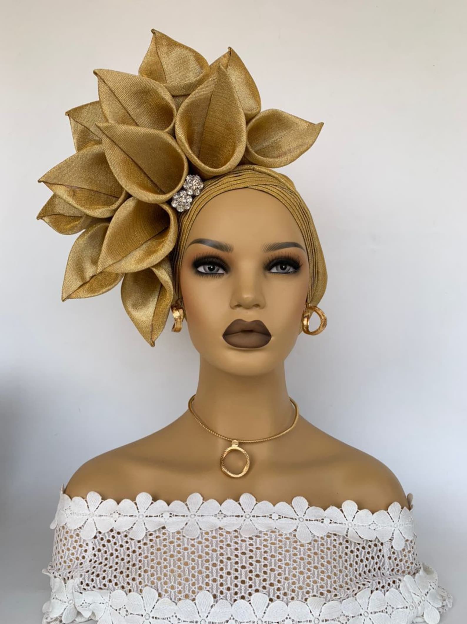 Aso Oke Autogele Ready to Wear Gele Aso Oke Turban Gele - Etsy UK