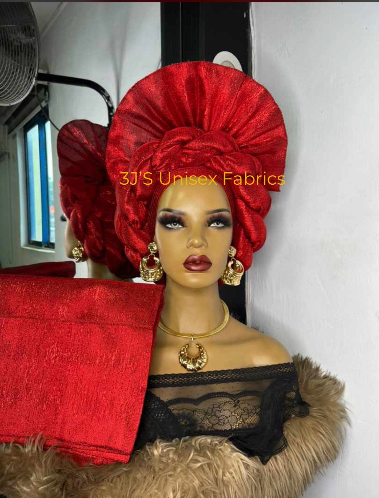 Nigeria Gele Aso Oke Auto Gele, Ipele and Fila Ready to Wear Gele ...